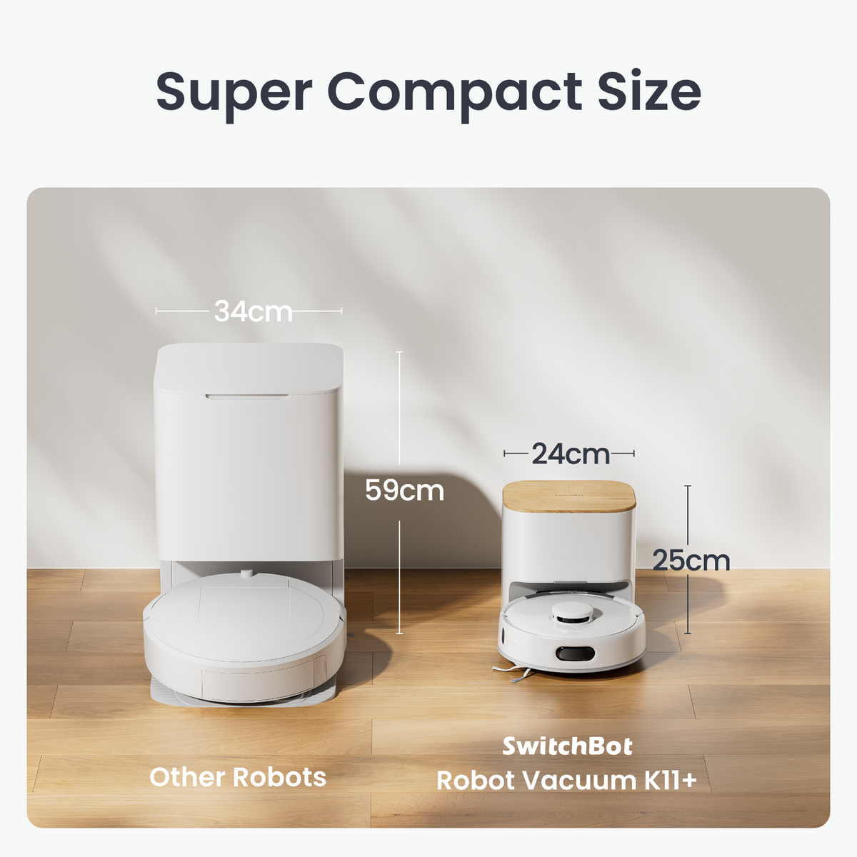 SwitchBot K11+ | Mini Robot Vacuum for Smart Homes | SwitchBot Canada